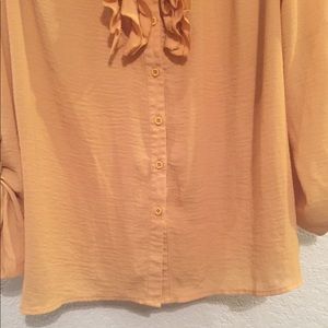 Forever 21 | Tops | Golden Yellow Ruffled Top | Poshmark
